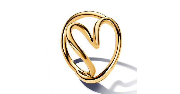 Inel ESSENCE Inima Placare Aur Galben 14K PANDORA