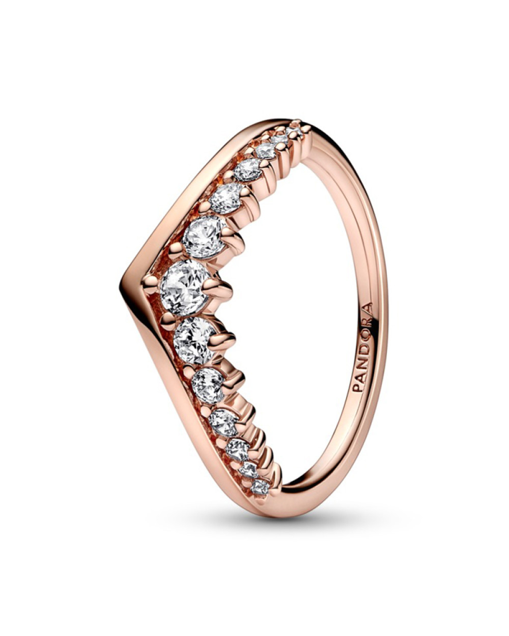 Inel Placare Aur Roz 14K CZ PANDORA