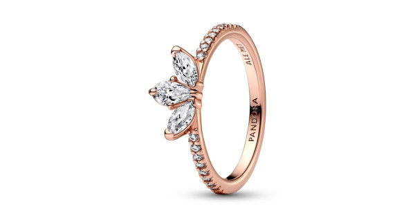 Inel Placare Aur Roz 14K CZ PANDORA