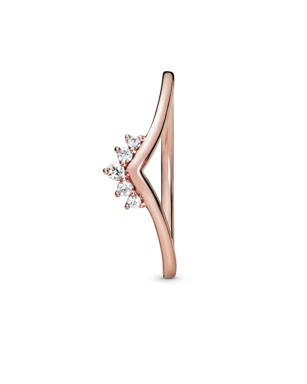 Inel Tiara Pandora Placare Aur Roz 14K CZ PANDORA