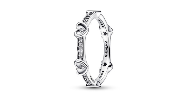 Inel Inimi Argint 925 CZ PANDORA