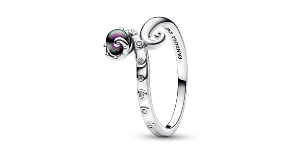 Inel Disney Mica Sirena Caracatita Argint 925 Perla Artificiala Violet ...