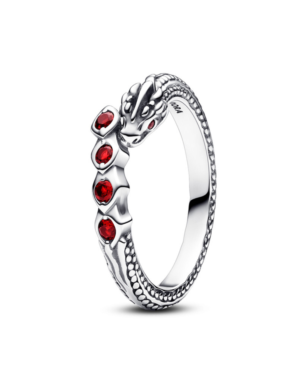 Inel Game Of Thrones Dragon Argint 925 Cristal Rosu PANDORA