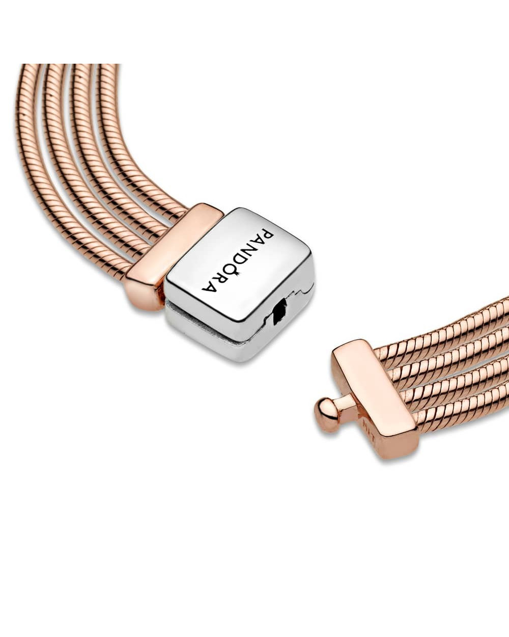 Bratara Reflexions Lanturi Multiple Pandora Placare Aur Roz 14K PANDORA