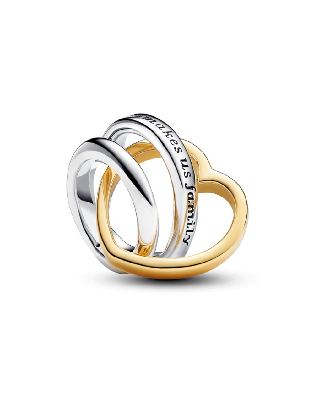 Talisman Inima si Cerc Placare Aur Galben 14K Argint 925 PANDORA