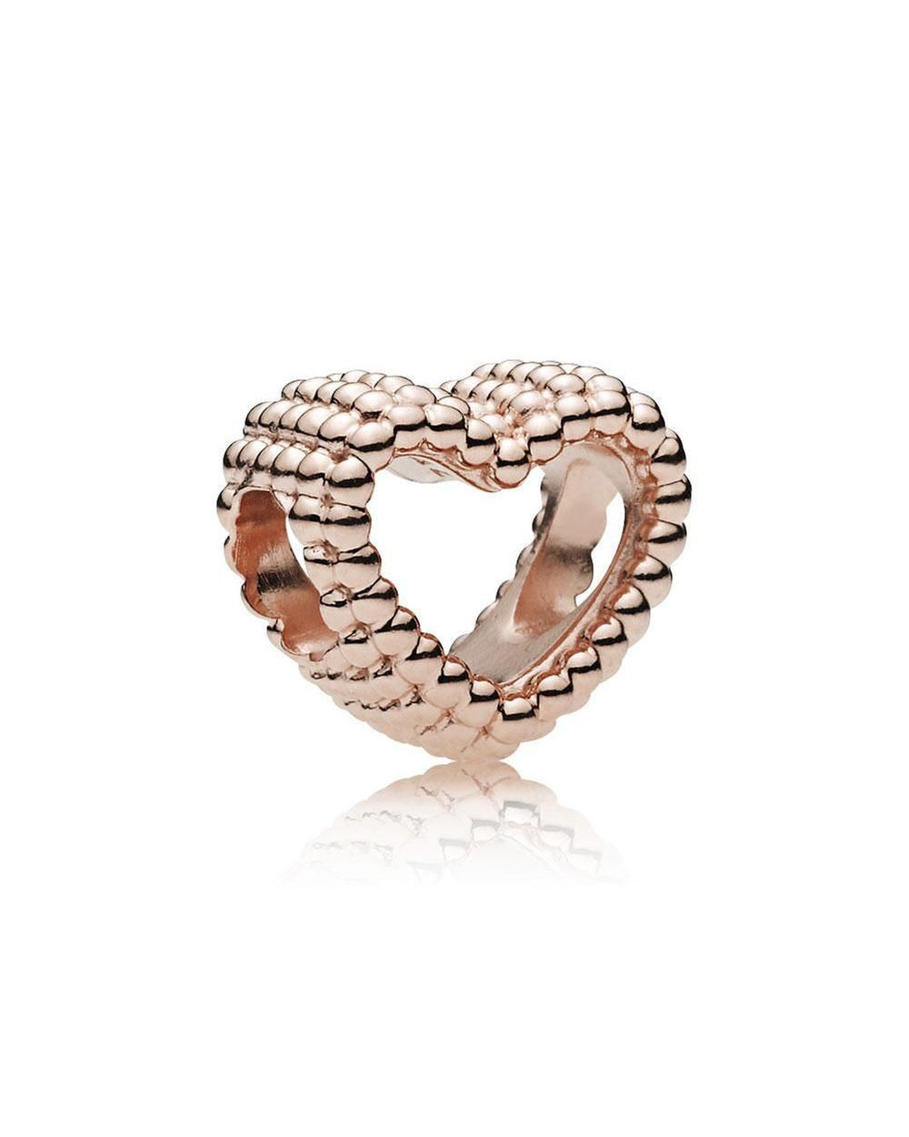 Talisman Inima Margelata Pandora Placare Aur Roz 14K PANDORA