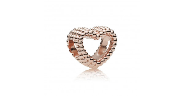 Talisman Inima Margelata Pandora Placare Aur Roz 14K PANDORA