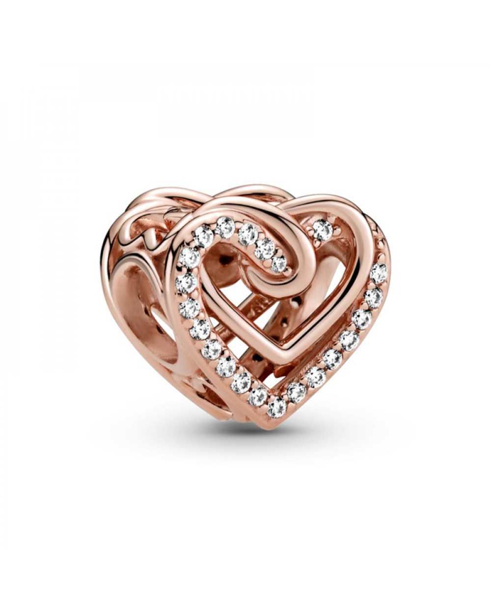 Talisman Inima Pandora Placare Aur Roz 14K CZ PANDORA