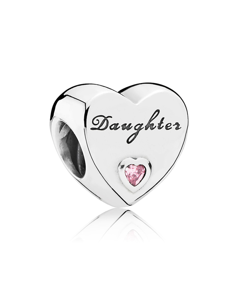 Talisman Inima Fiica Argint 925 Roz CZ PANDORA