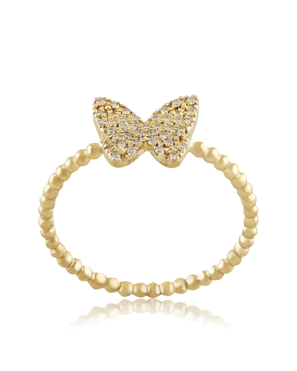 Inel Fluture Aur 18k Diamante BLANCO'S