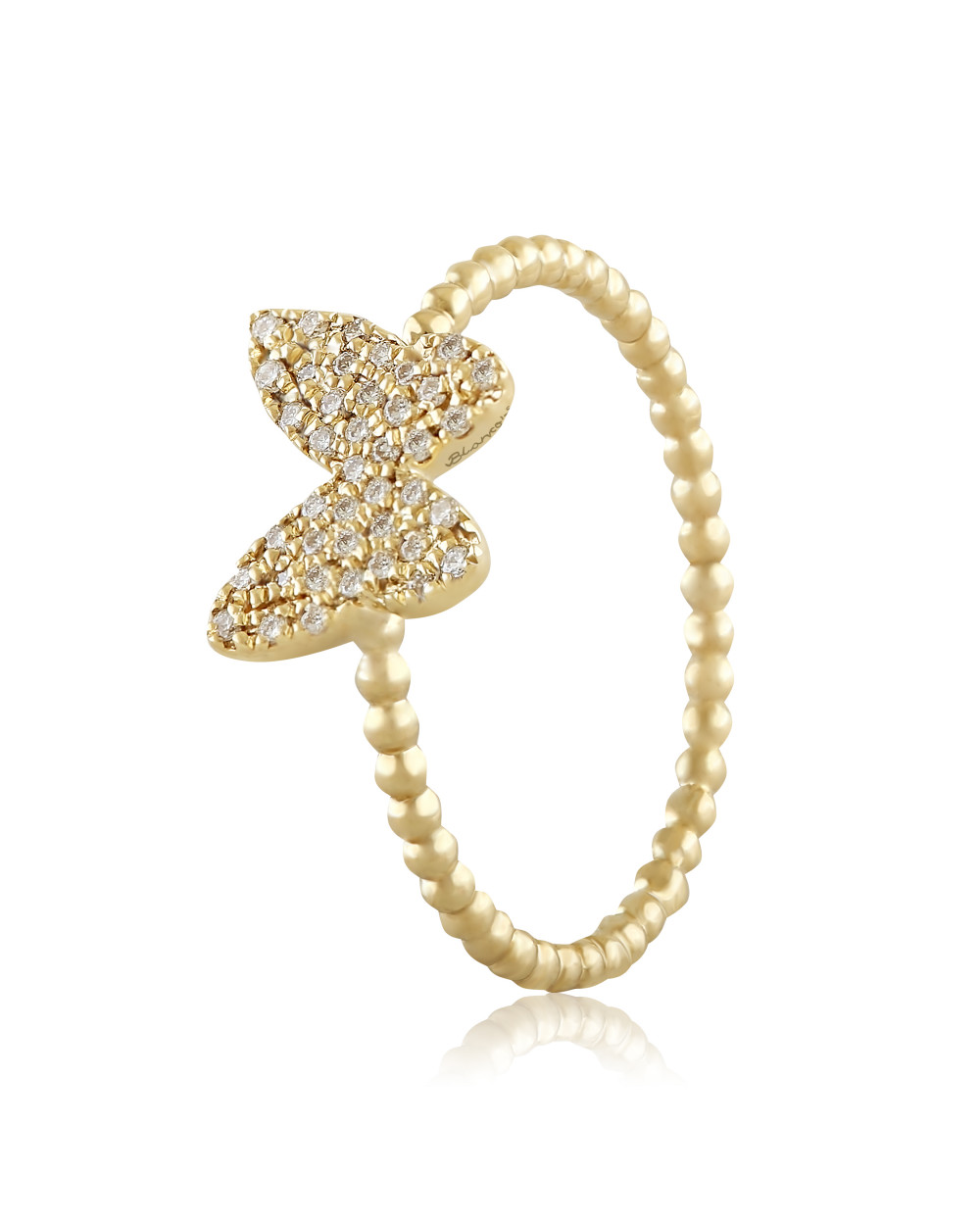 Inel Fluture Aur 18k Diamante BLANCO'S