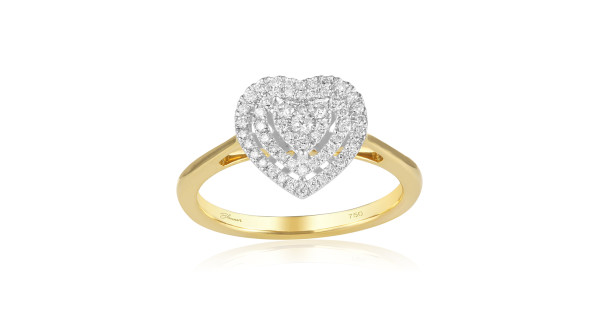 Inel Inima Aur 18k Diamante BLANCO'S